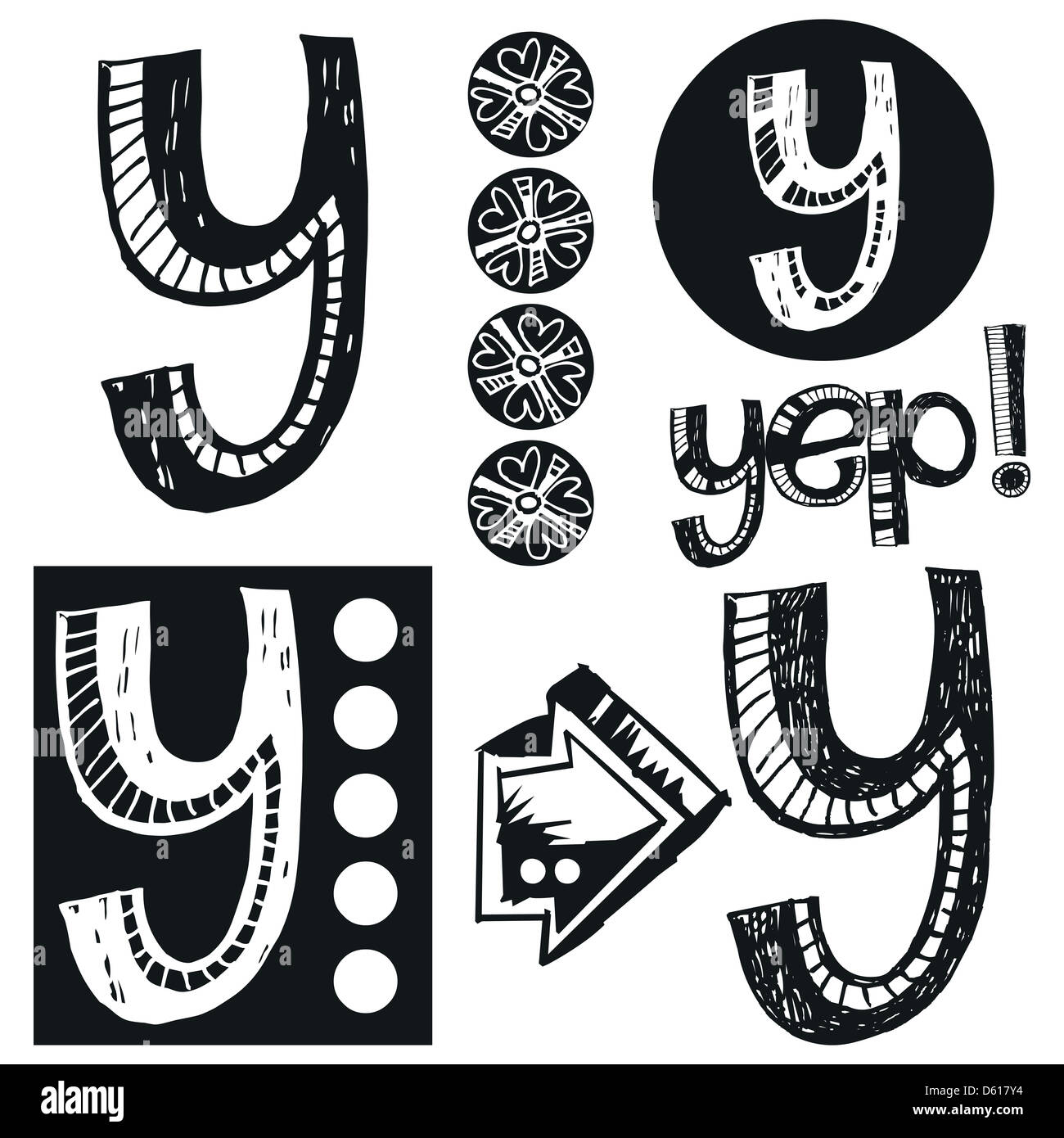 Scribble Alphabet Crazy Doodle High Resolution Stock Photography and ...