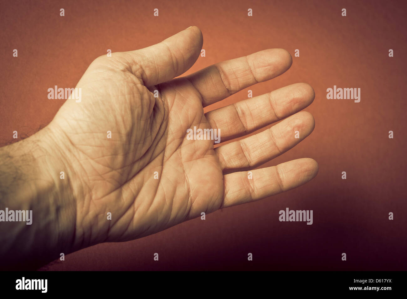 male open hand gesture Stock Photo - Alamy