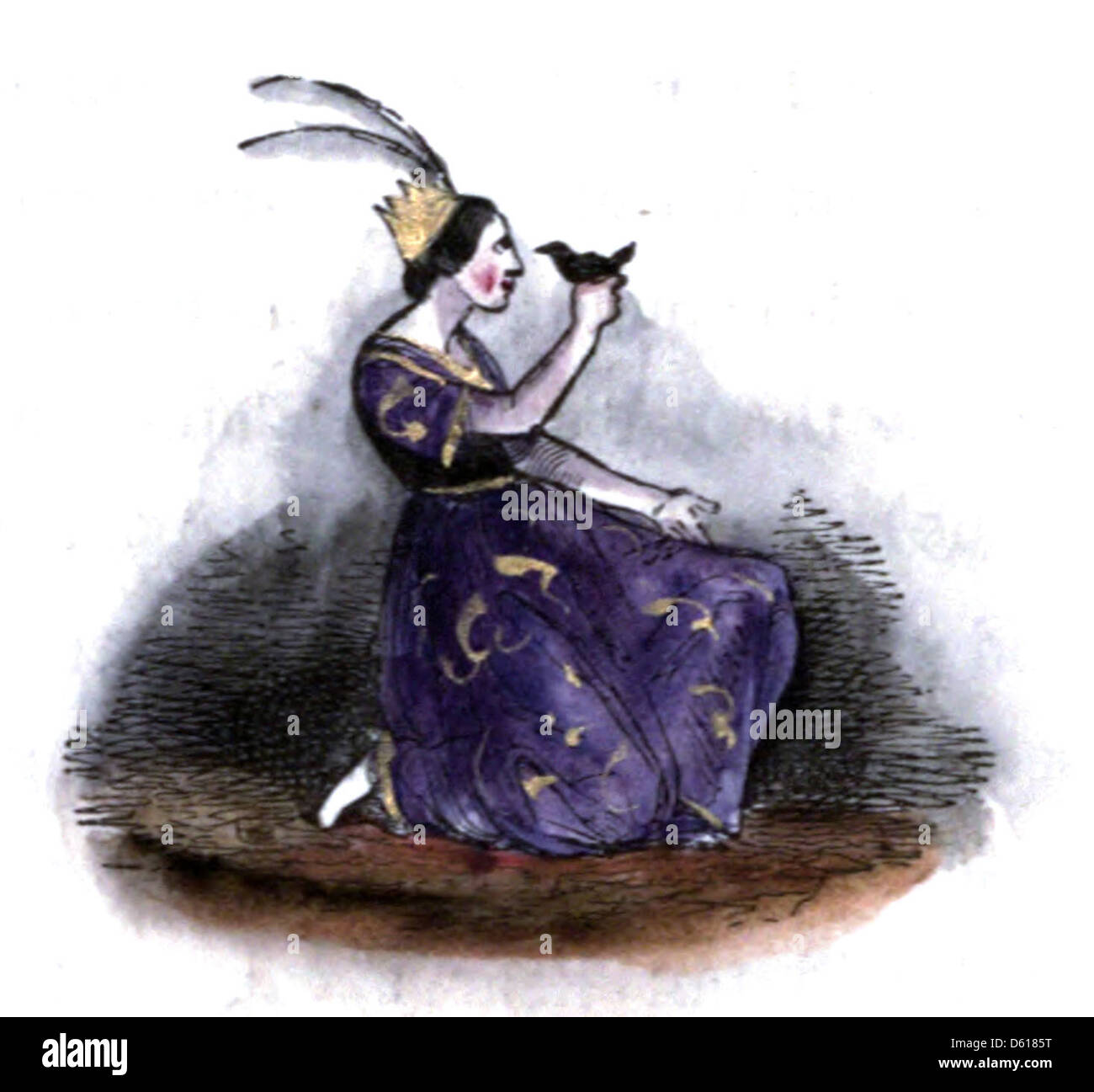 A historical illustration from 'The Child's Fairy Library' (1837-38), a ...