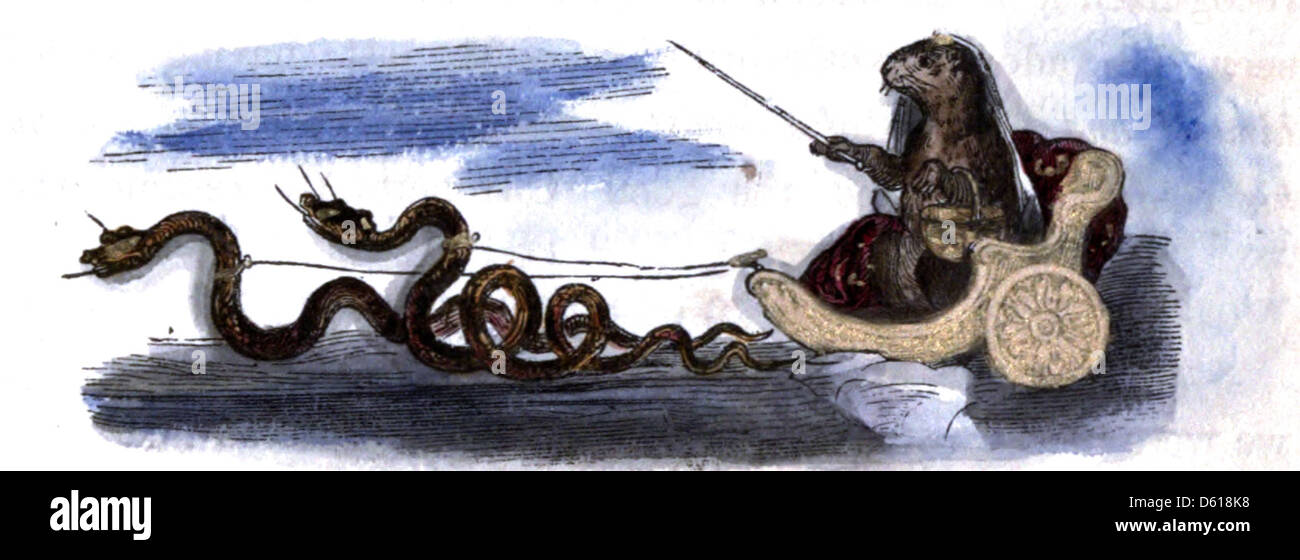 An illustration from 'The Child's Fairy Library' (1837-38), depicting a ...