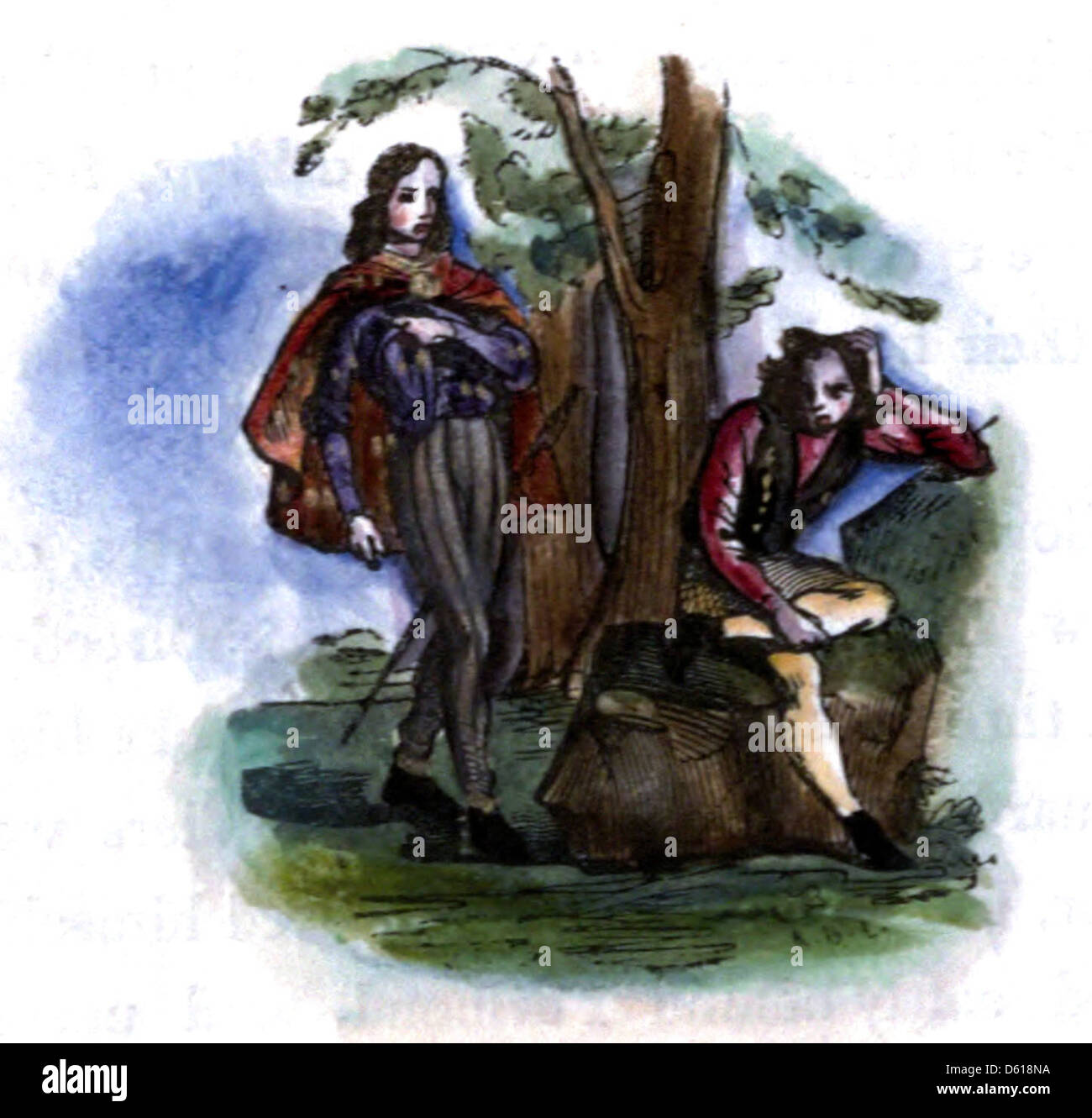 An illustration from 'The Child’s Fairy Library,' a collection of fairy ...