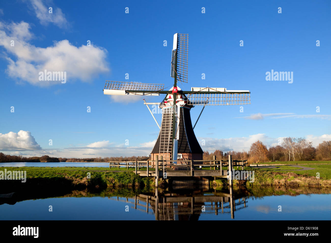 charming Dutch windmill Stock Photo - Alamy