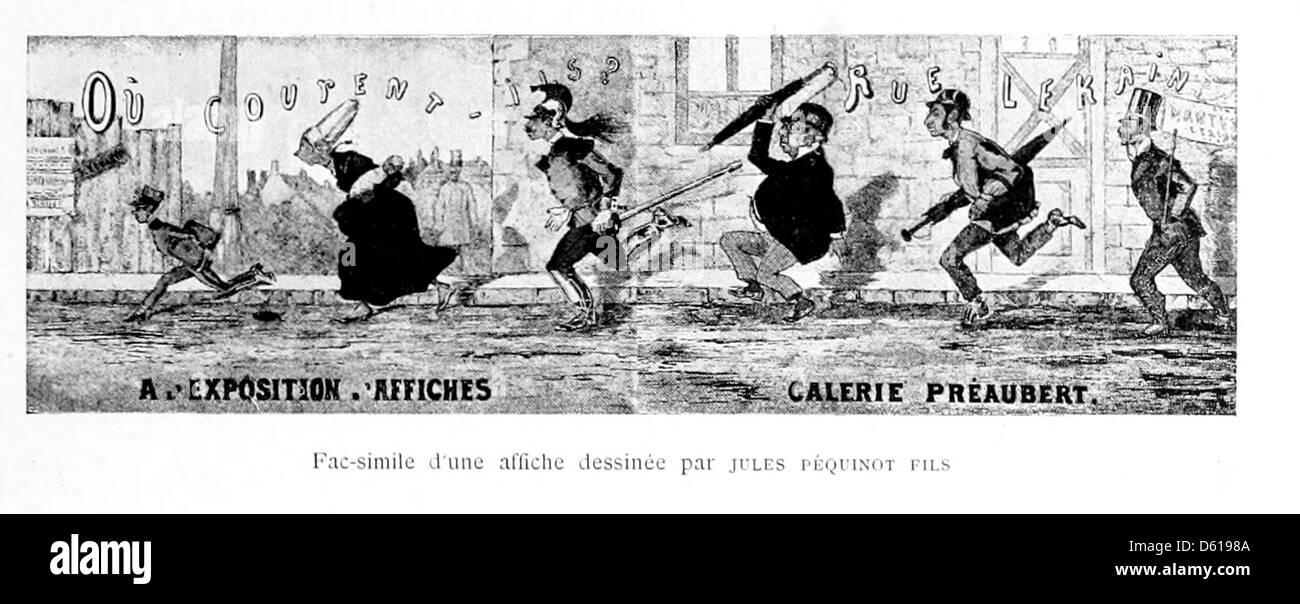 An image featuring an example of illustrated French posters, showcasing ...