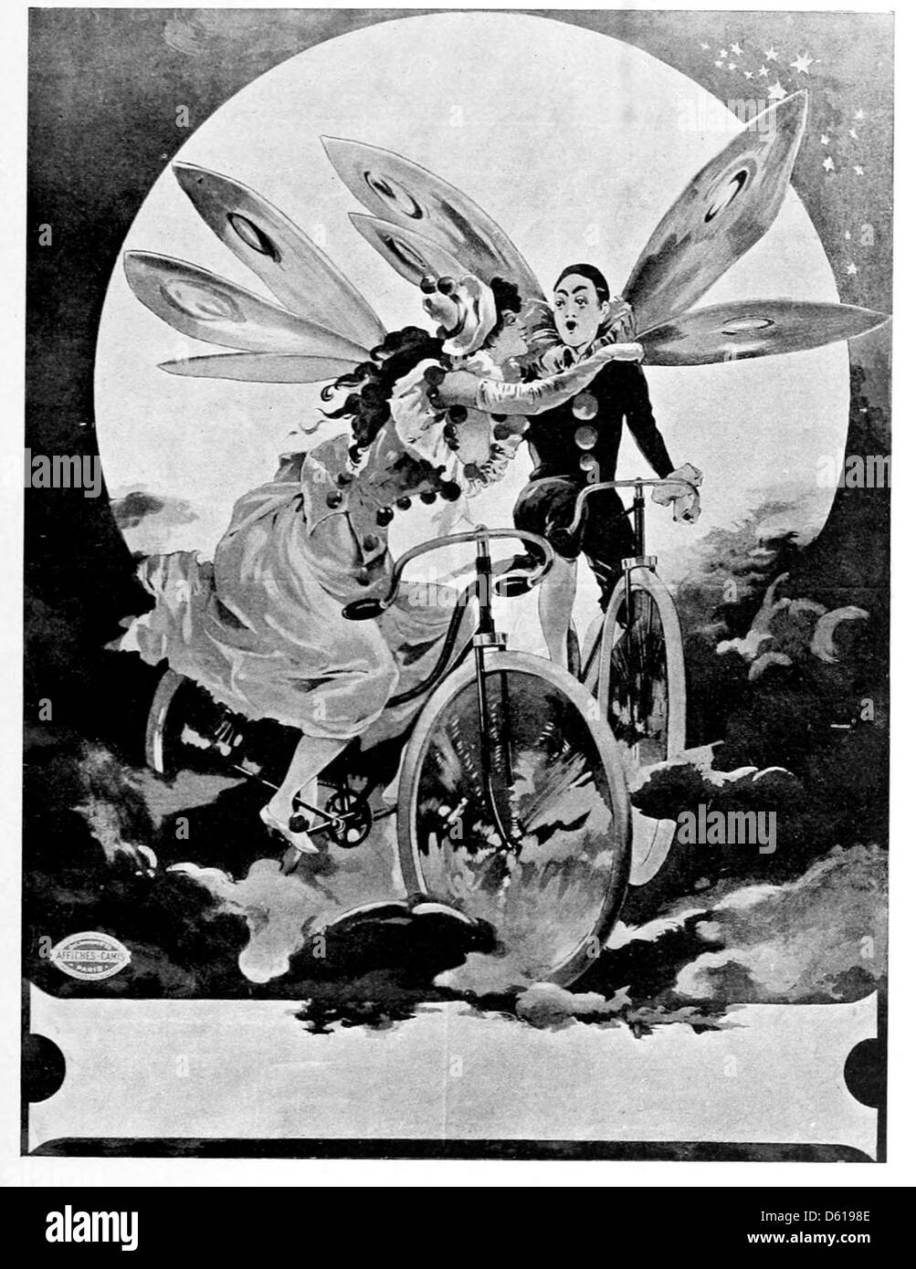 Illustrated French Posters Stock Photo - Alamy