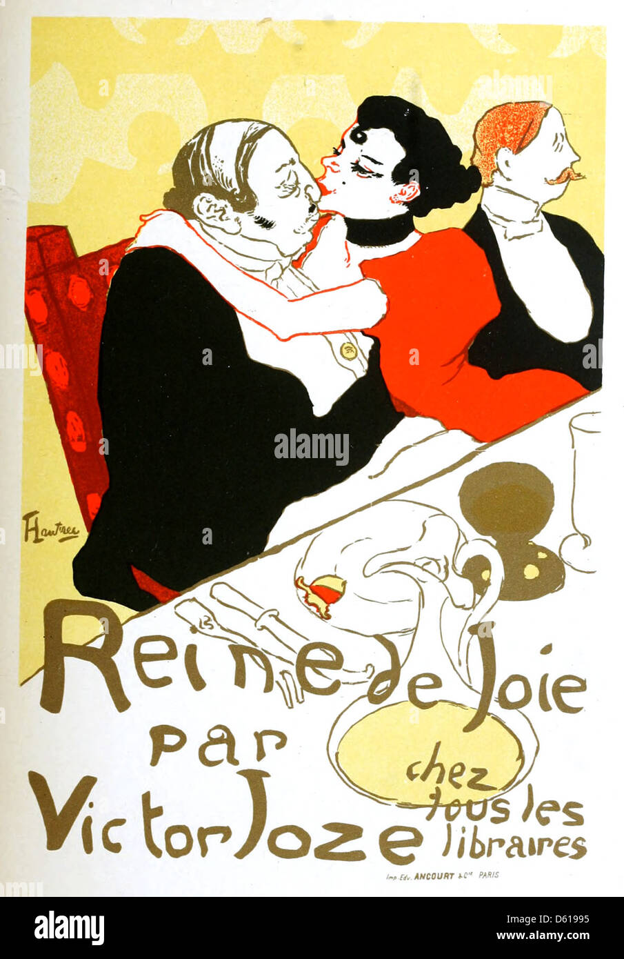 Illustrated French Posters Stock Photo - Alamy