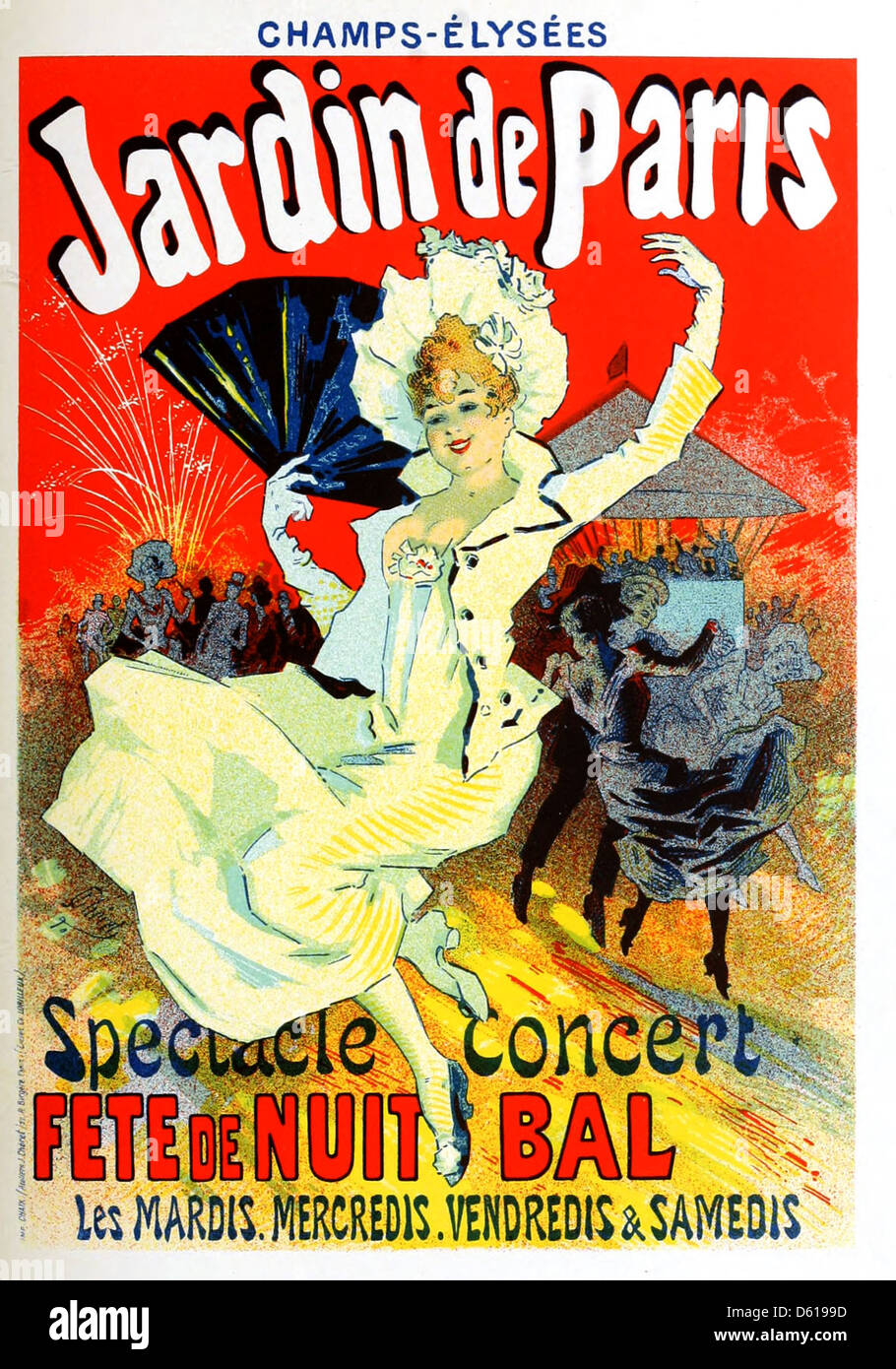 Illustrated French Posters Stock Photo - Alamy