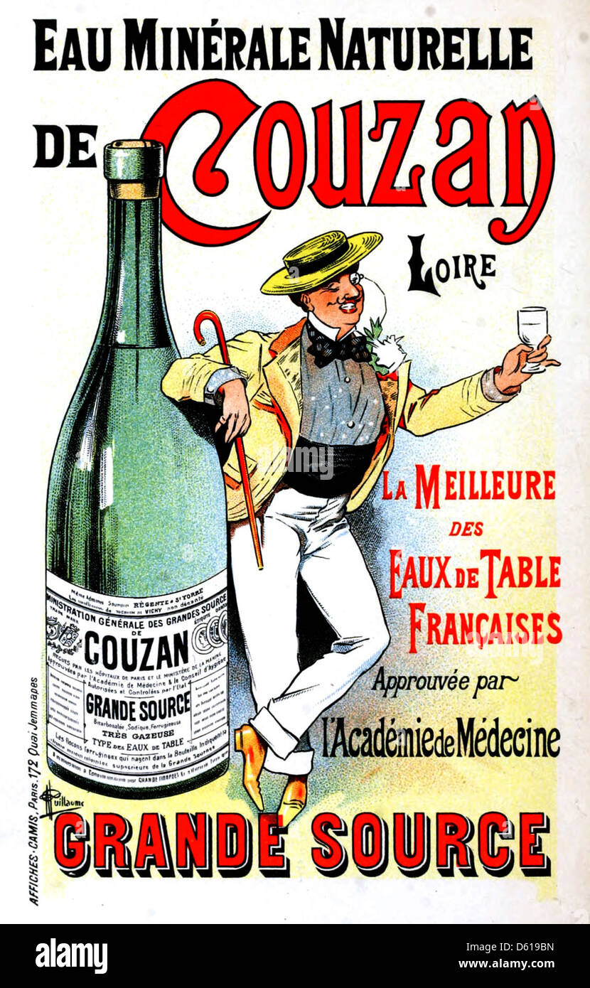 This collection features various illustrated French posters, renowned ...