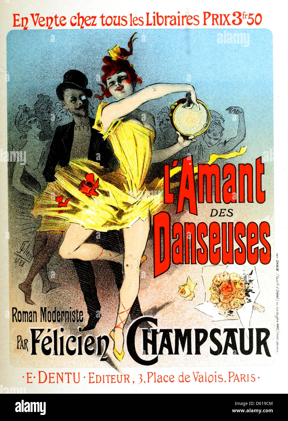 Illustrated French Posters Stock Photo - Alamy