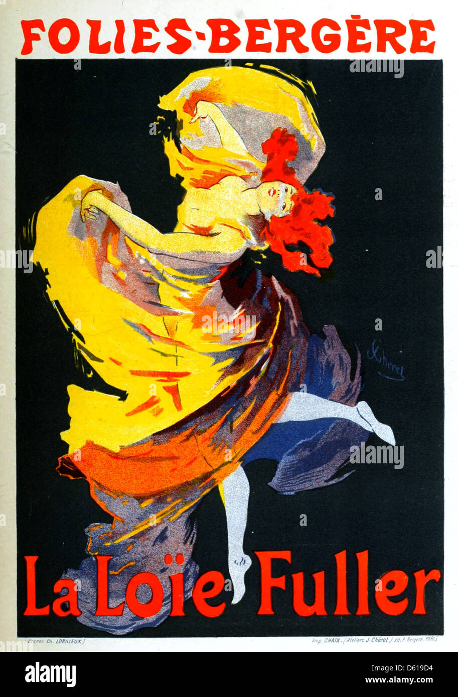 An image of a vintage illustrated French poster, showcasing the graphic ...