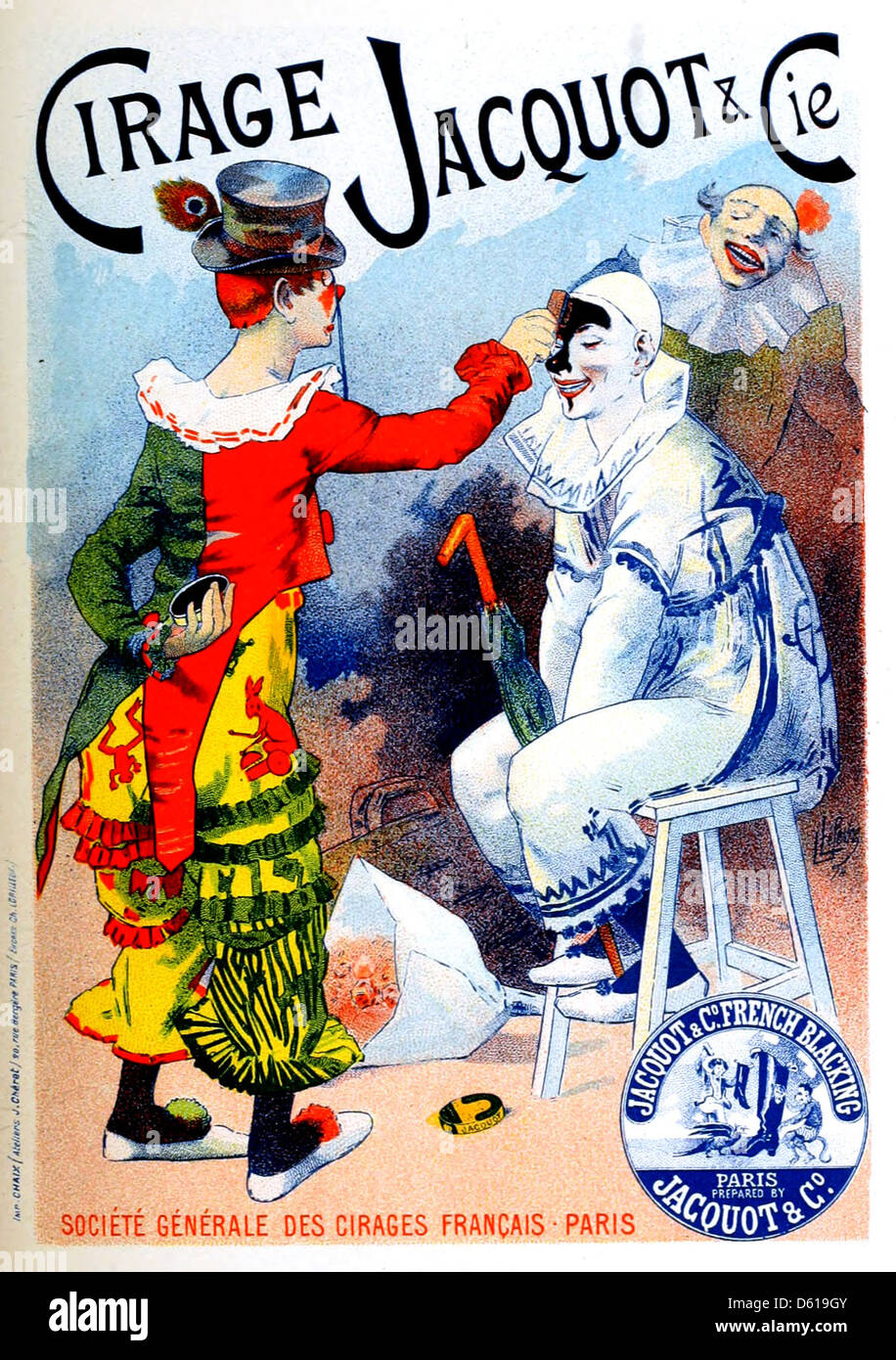 Illustrated French Posters Stock Photo - Alamy