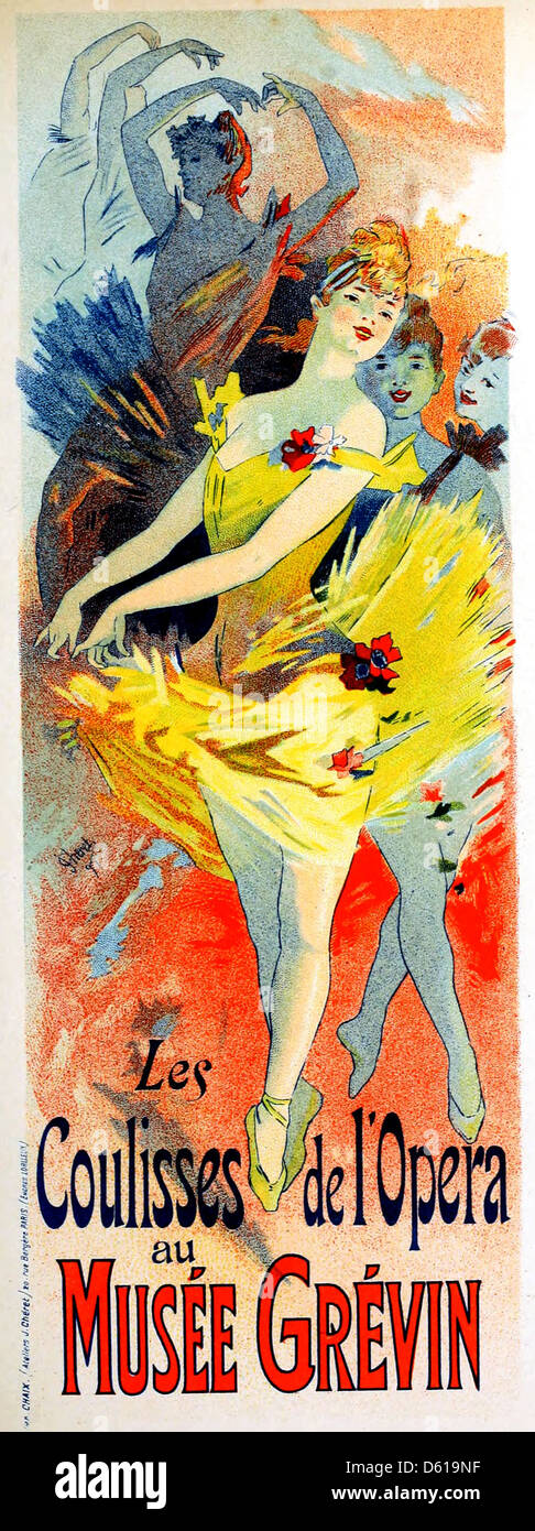 Illustrated French Posters Stock Photo - Alamy