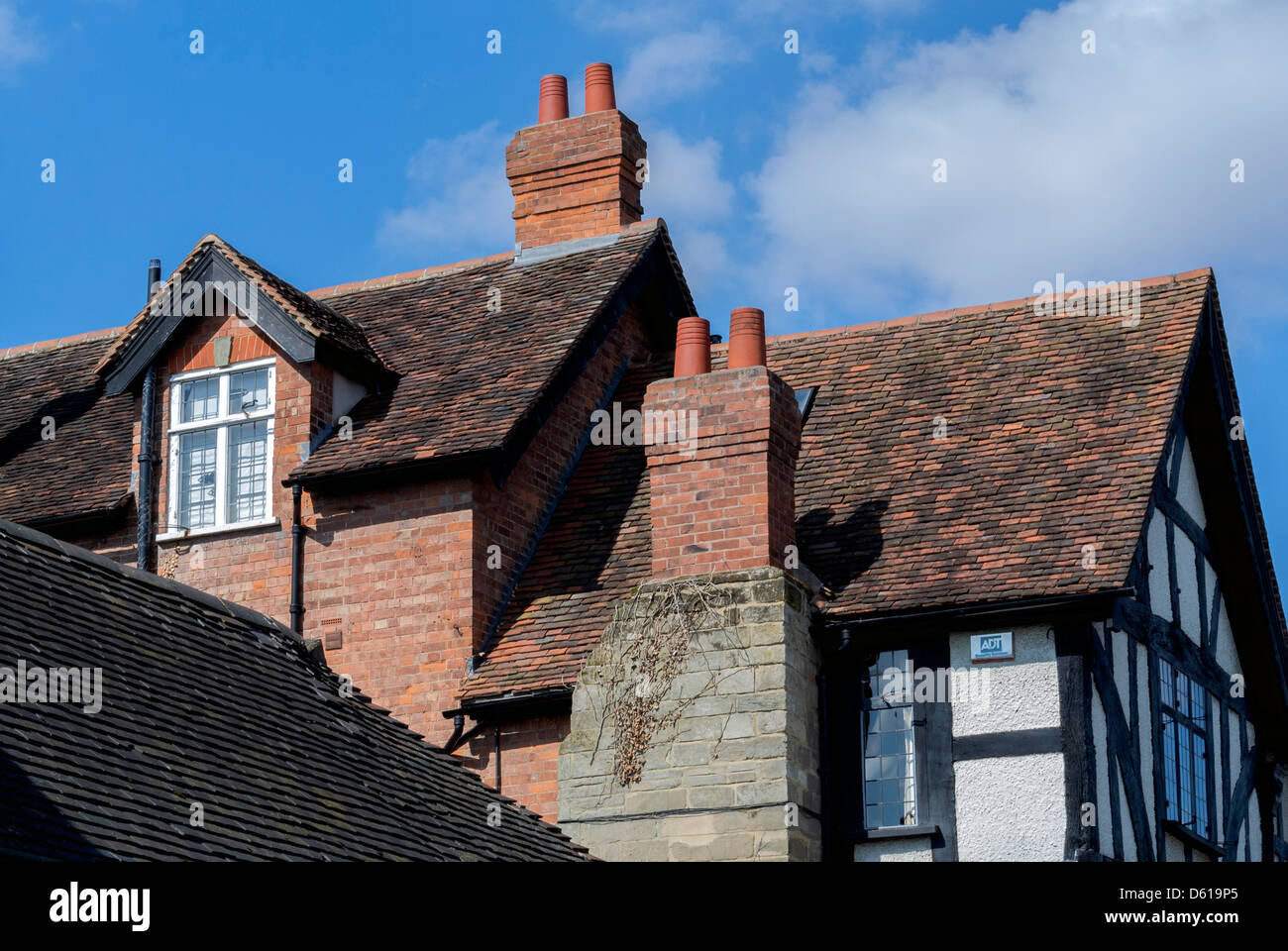 Old buildings in Warwick Stock Photo - Alamy