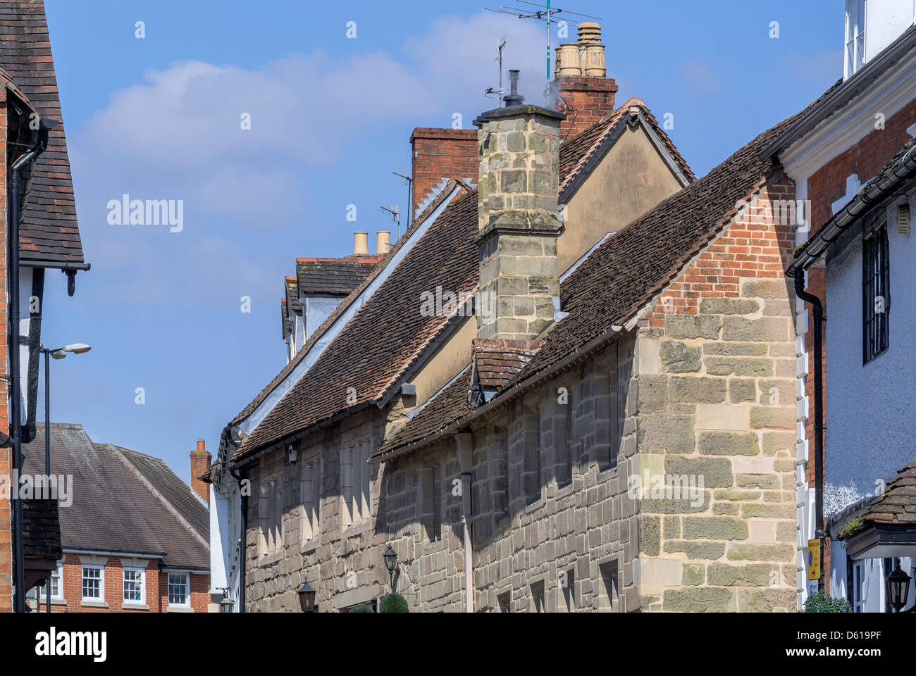 Old buildings in Warwick Stock Photo - Alamy