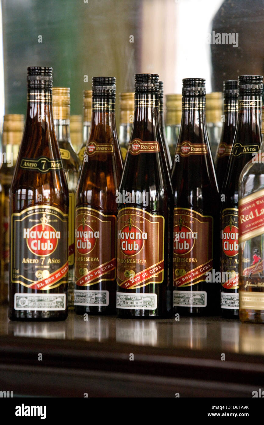 Havana: Cuban rum 'Havana Club' Stock Photo - Alamy