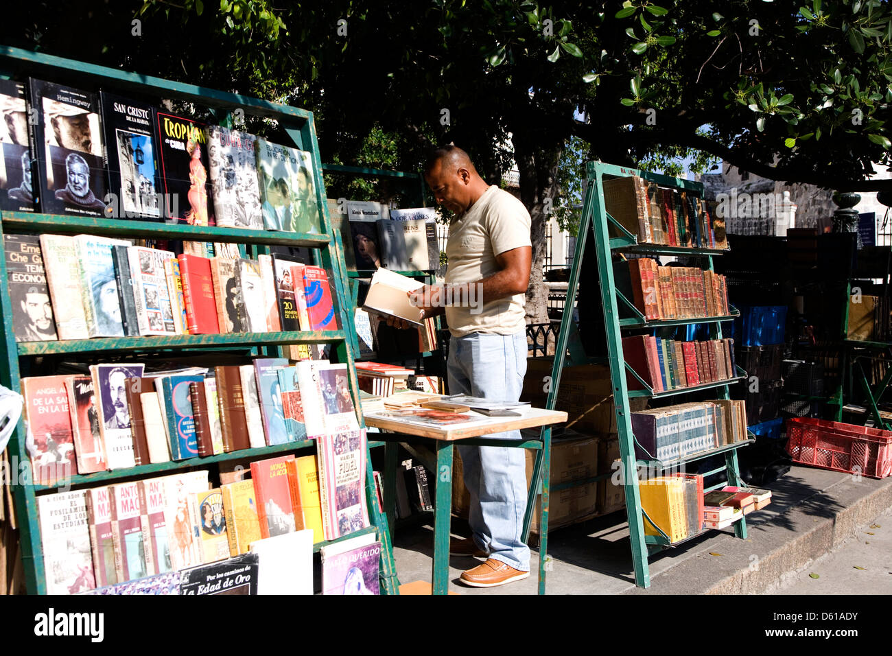 Havana: second-hand book market Stock Photo - Alamy