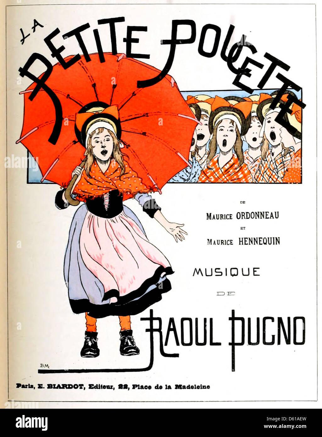 Illustrated French Posters Stock Photo - Alamy