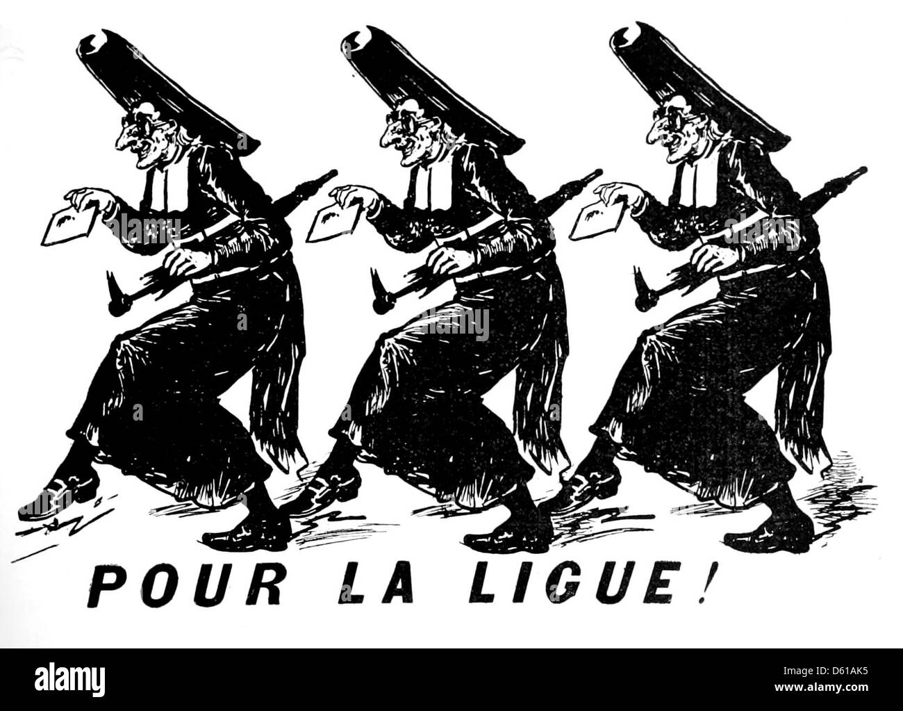 A collection of vintage illustrated French posters, showcasing the ...