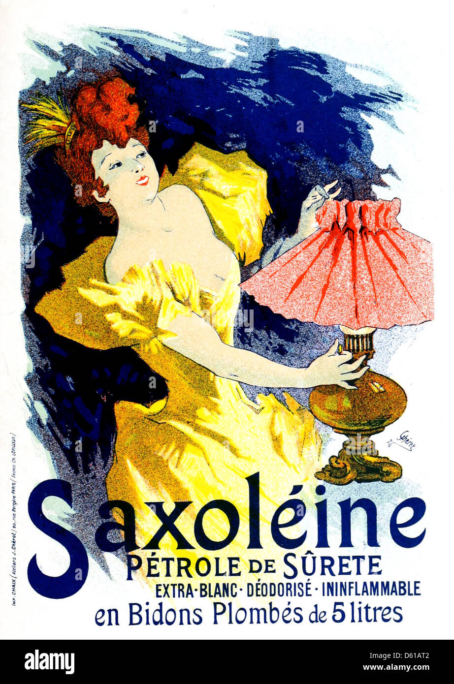 Illustrated French Posters Stock Photo - Alamy