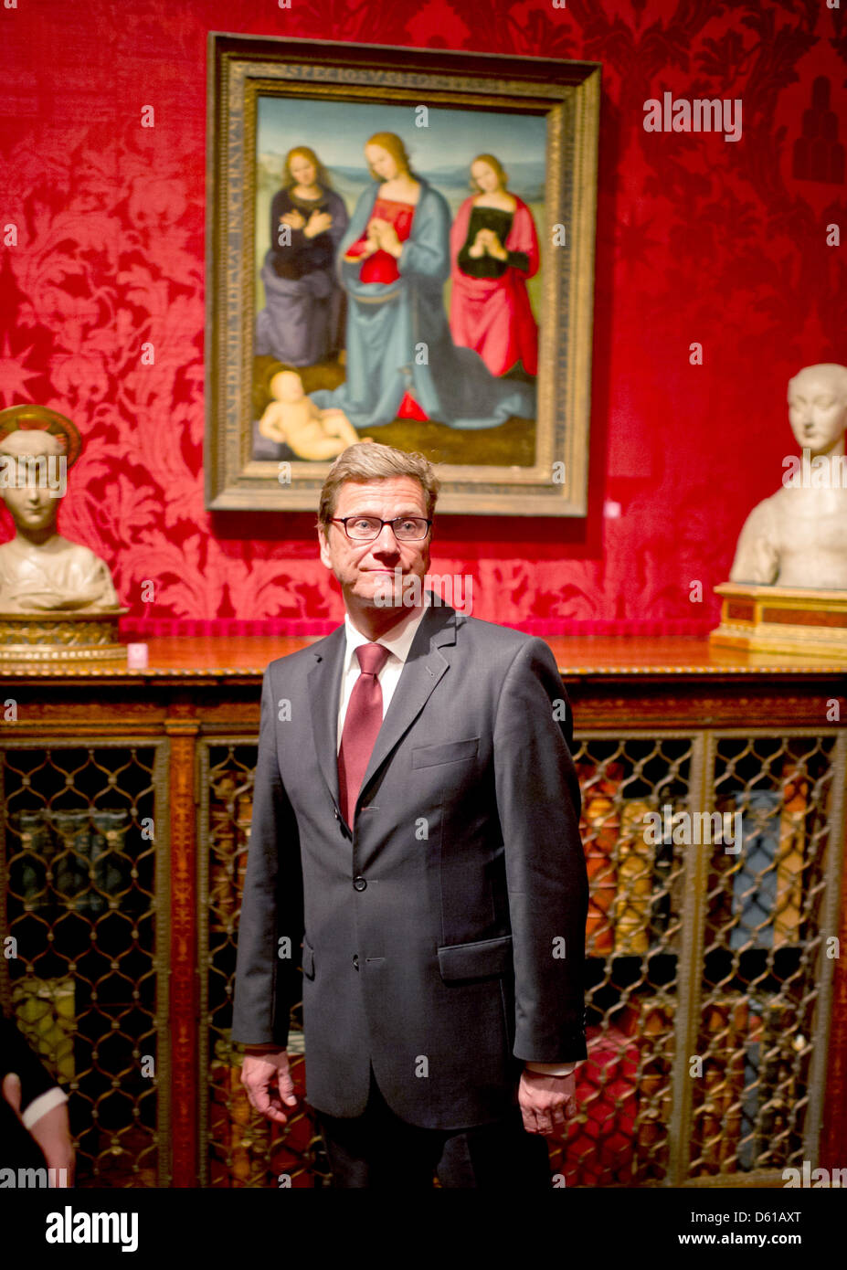 German Foreign Minister Guido Westerwelle visits the Morgan Library in ...