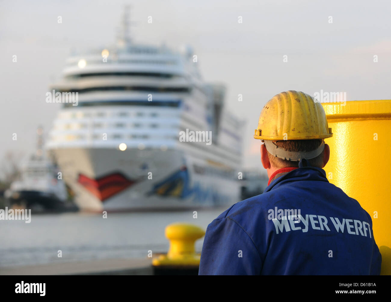 The last new cruise ship built by the Meyer shipyard - the 'AIDAmar ...