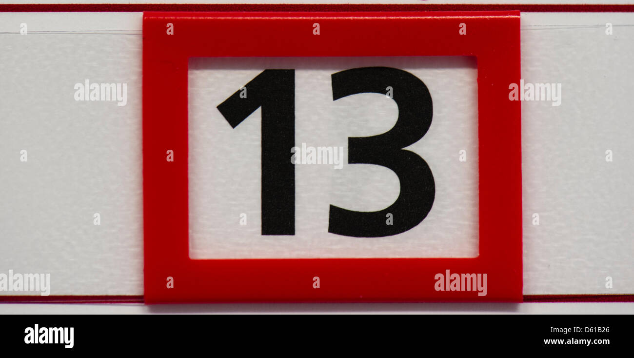 ILLUSTRATION - A calendar sheet shows the number '13' in Dresden ...