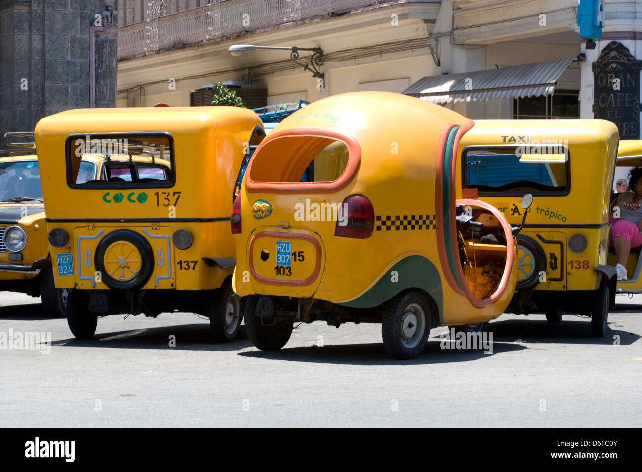 Havana: coco taxi Stock Photo - Alamy