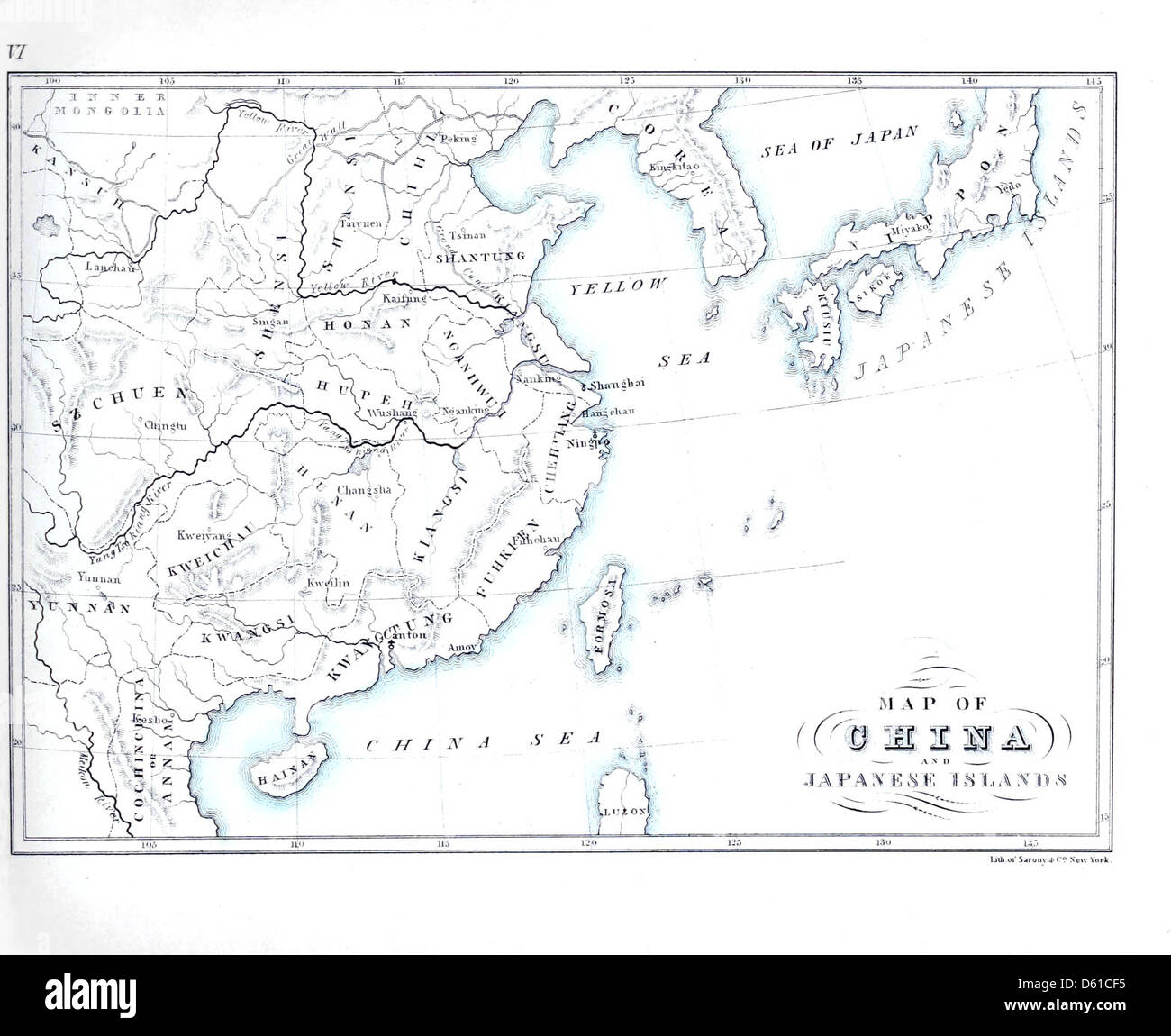 This 1854 map from 'A Manual of Missions' highlights various missionary ...