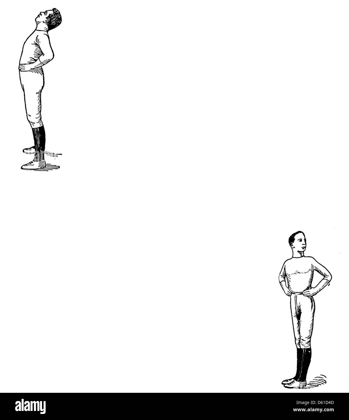 This image is from a 1916 manual detailing physical training and ...