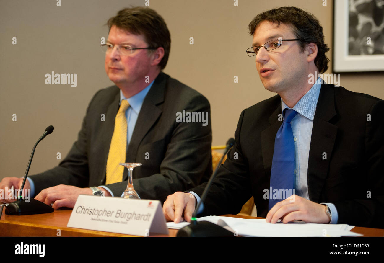 Burghard von Westerholt (L), managing director of First Solar ...