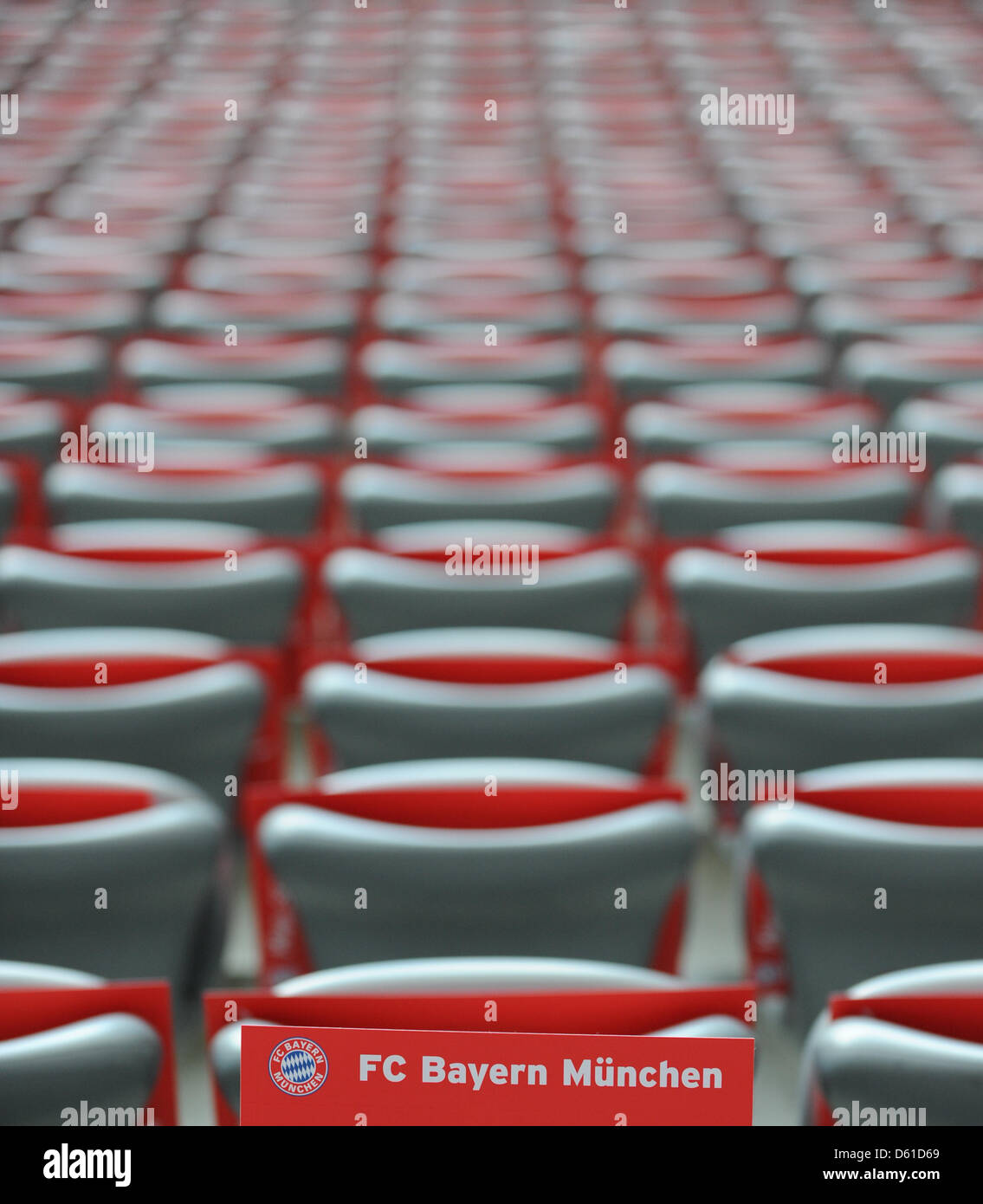 ILLUSTRATION - Empty seats, seen prior to the Champions League semi ...