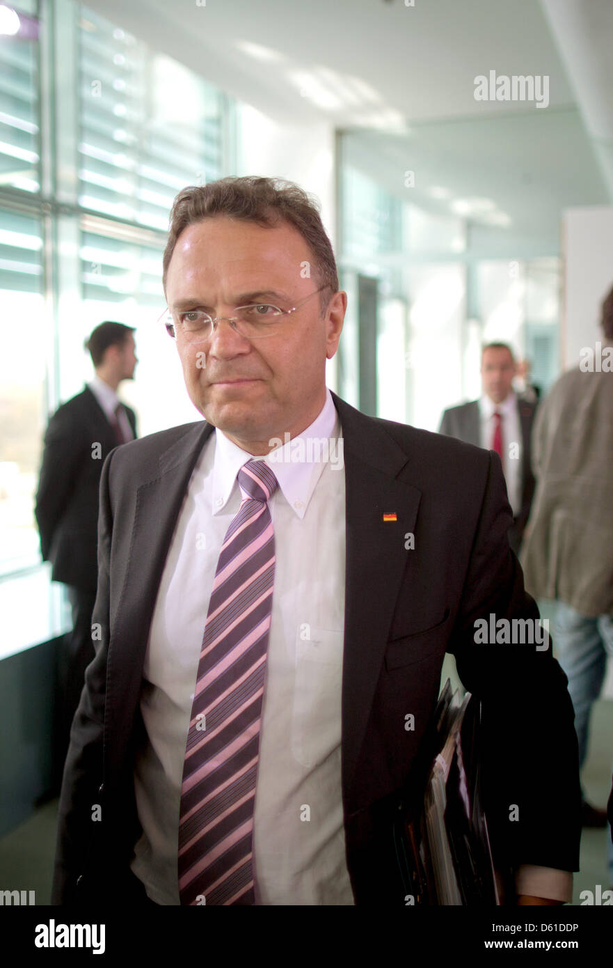 German Minister of the Interior Hans-Peter Friedrich (CSU) arrives for ...