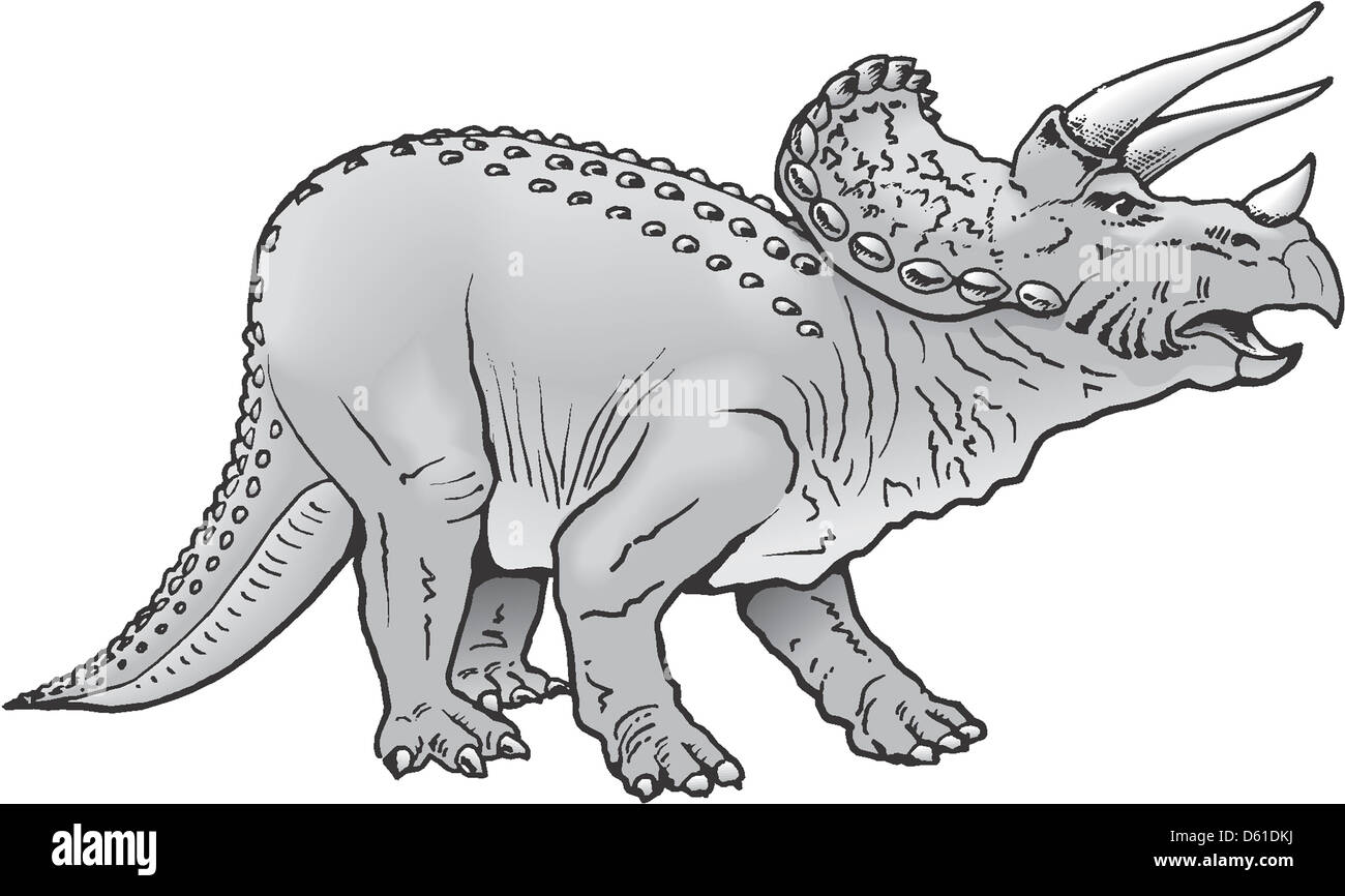Triceratops Cretaceous Period Stock Photos & Triceratops Cretaceous ...