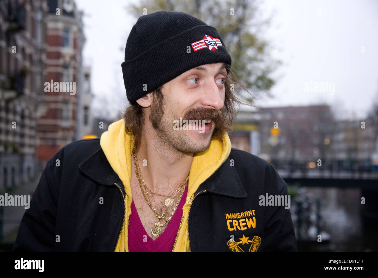Eugene Hütz lead singer of Gogol Bordello a Gypsea punk band from New ...