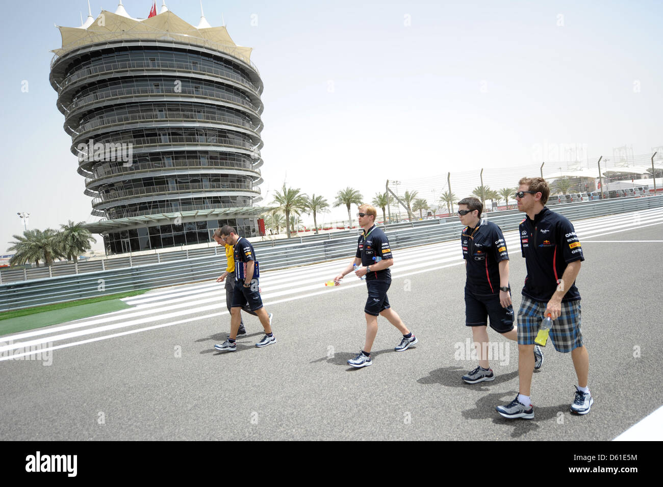 Red bull racing walks circuit guillaume rocquelin hi-res stock ...