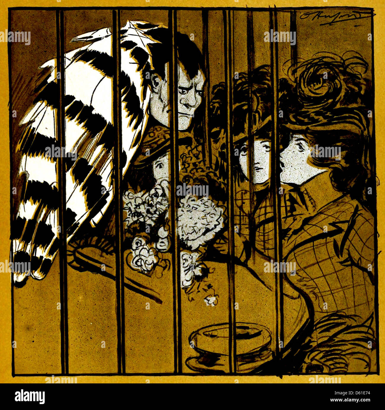 A 1902 illustration from 'A Phenomenal Fauna' depicting a fantastical ...