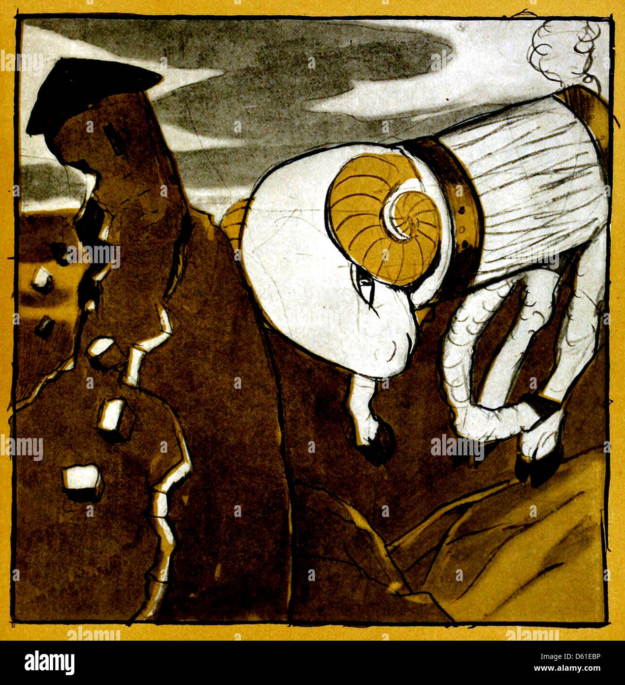 An illustration from 'A Phenomenal Fauna' (1902) depicting a ...