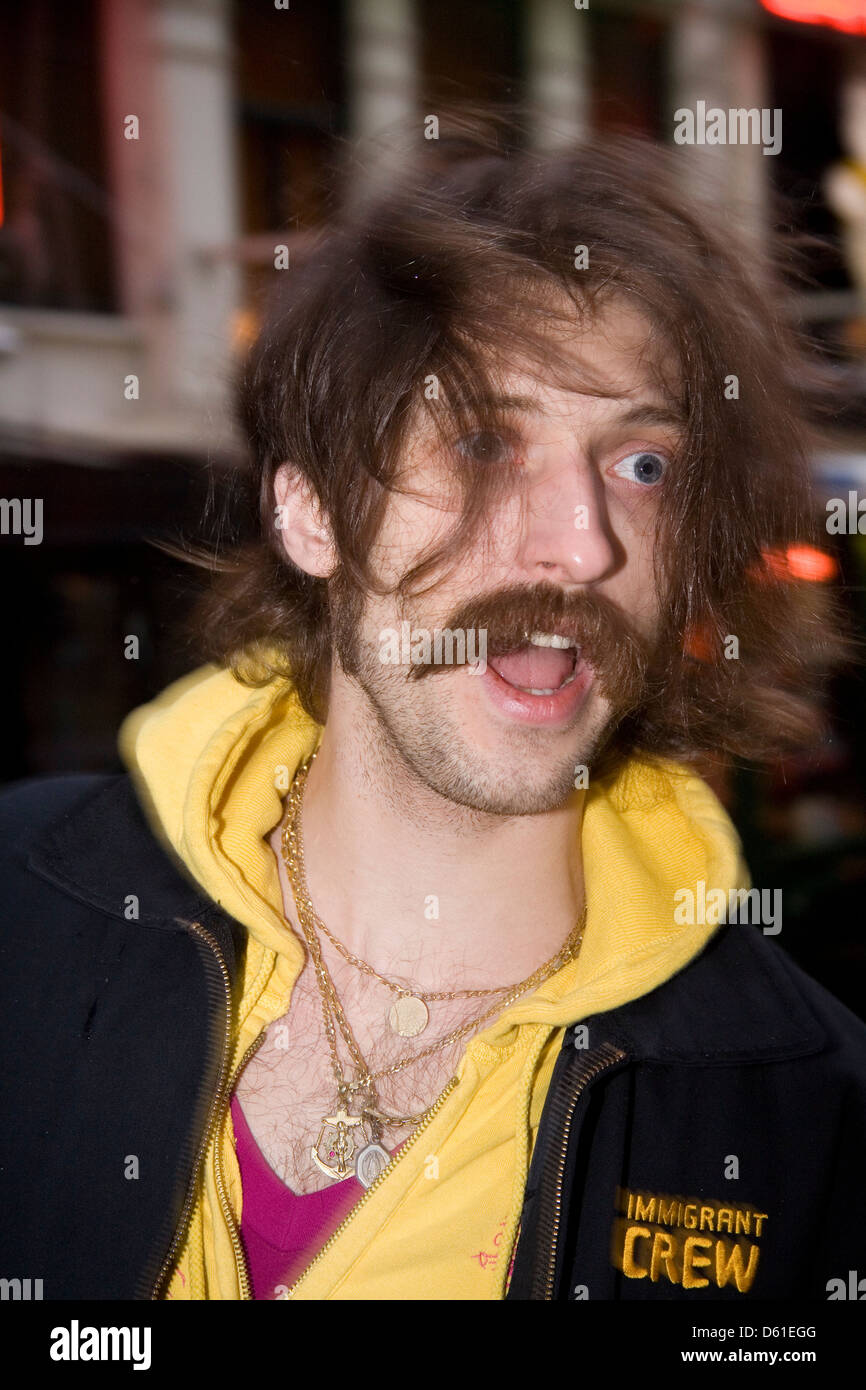 Eugene Hütz lead singer of Gogol Bordello a Gypsea punk band from New ...