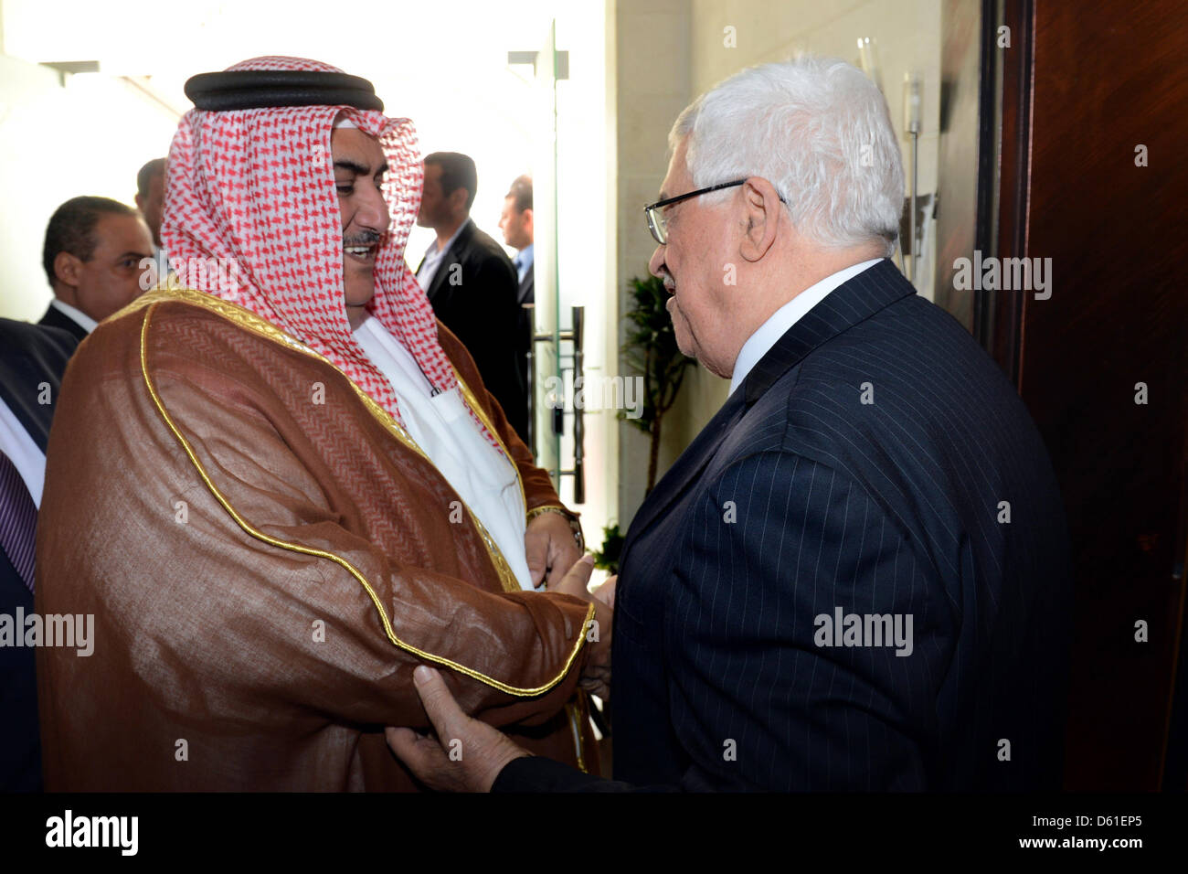 April 11, 2013 - Amman, Amman, Jordan - Palestinian President Mahmoud ...