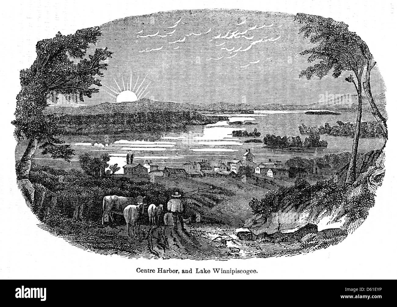 This 1860 image from a pictorial description of the United States ...