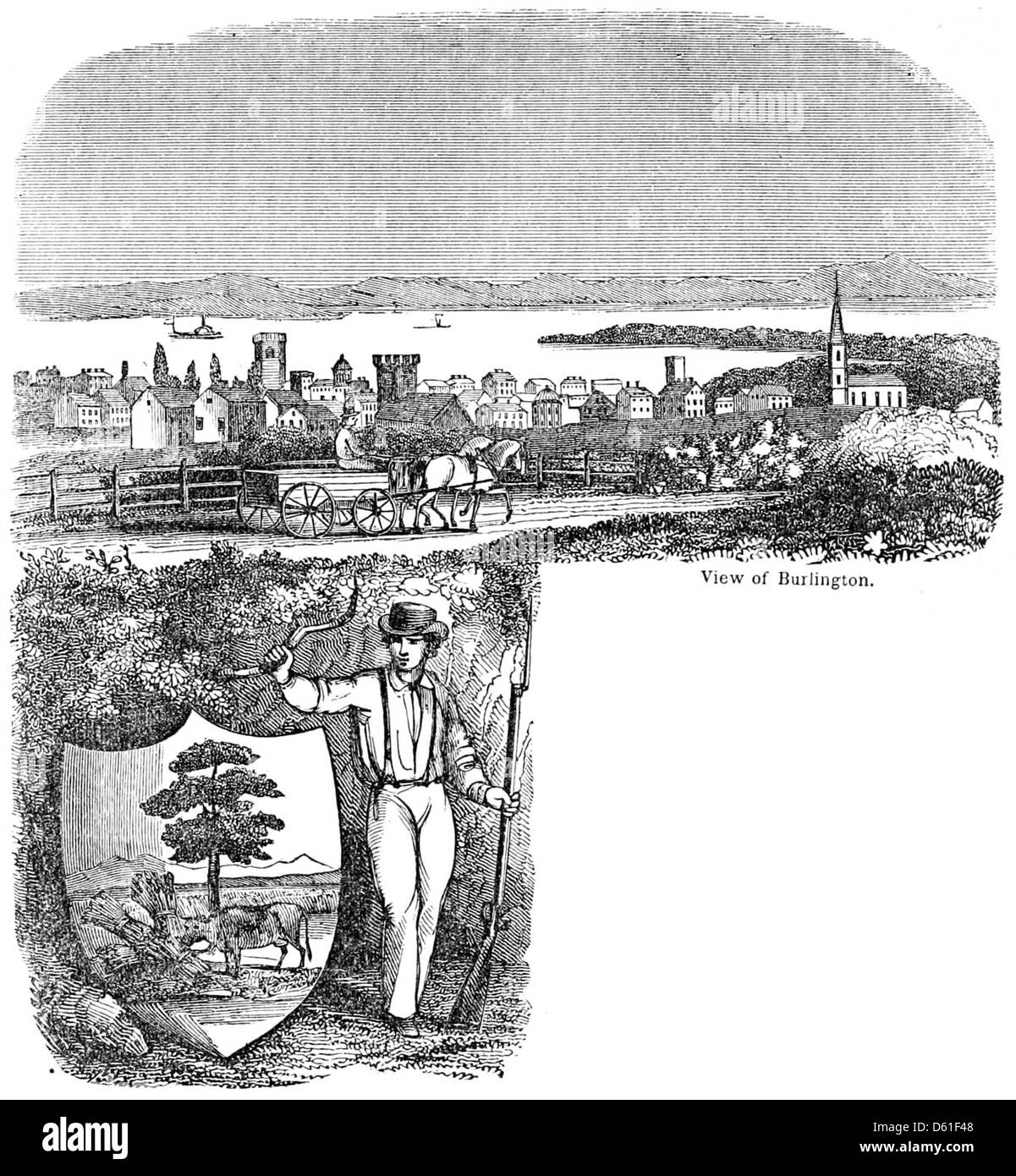 An 1860 illustration from 'A Pictorial Description of the United States ...