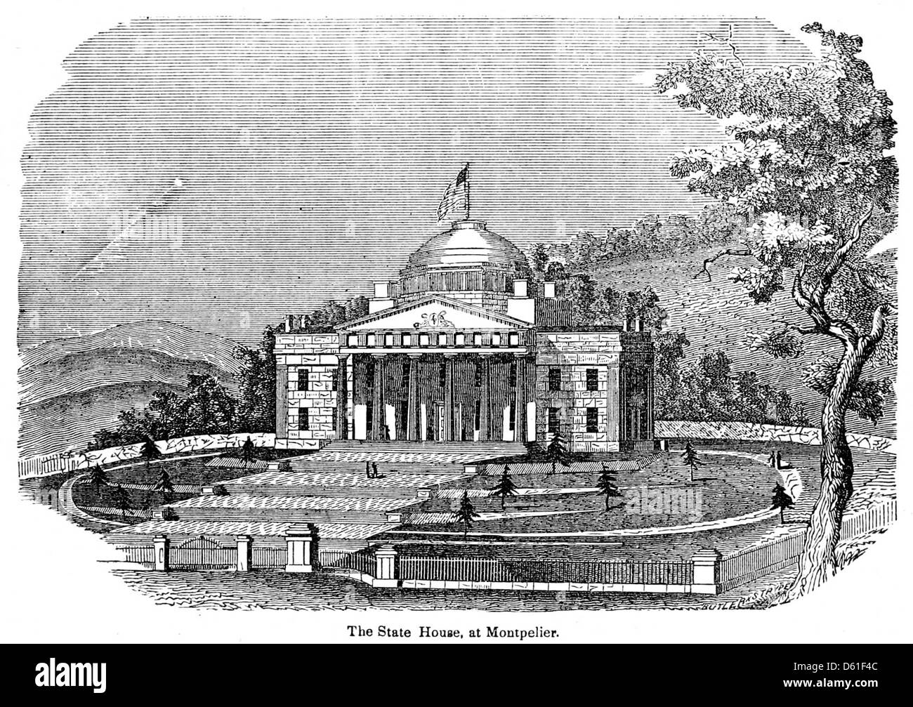 An 1860 illustration from 'A Pictorial Description of the United States ...
