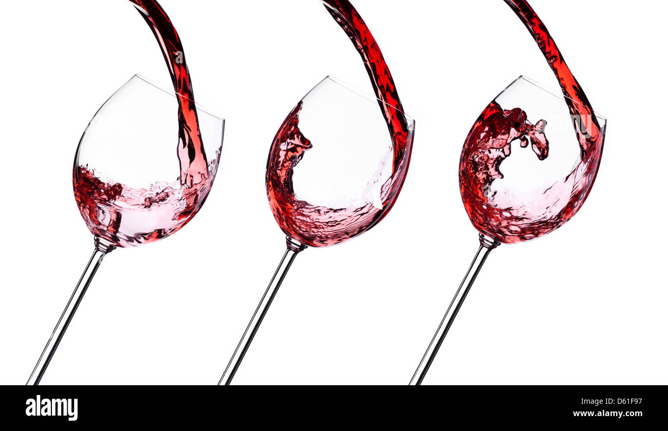 Wine splash isolated on white background Stock Photo - Alamy