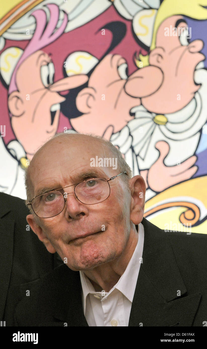 The inventor of legendary GDR-comic strip 'Mosaic', Johannes Hegenbarth ...