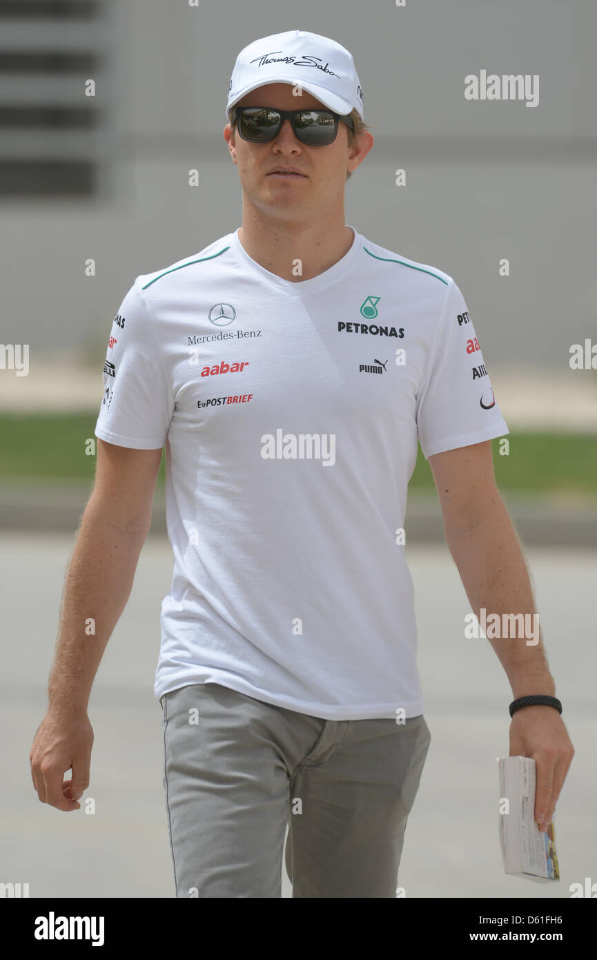 German Formula One driver Nico Rosberg of Mercedes AMG arrives the ...