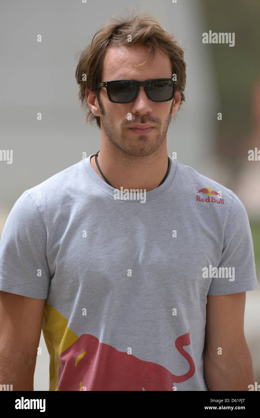 French Formula One driver Jean-Eric Vergne of Toro Rosso arrives the ...