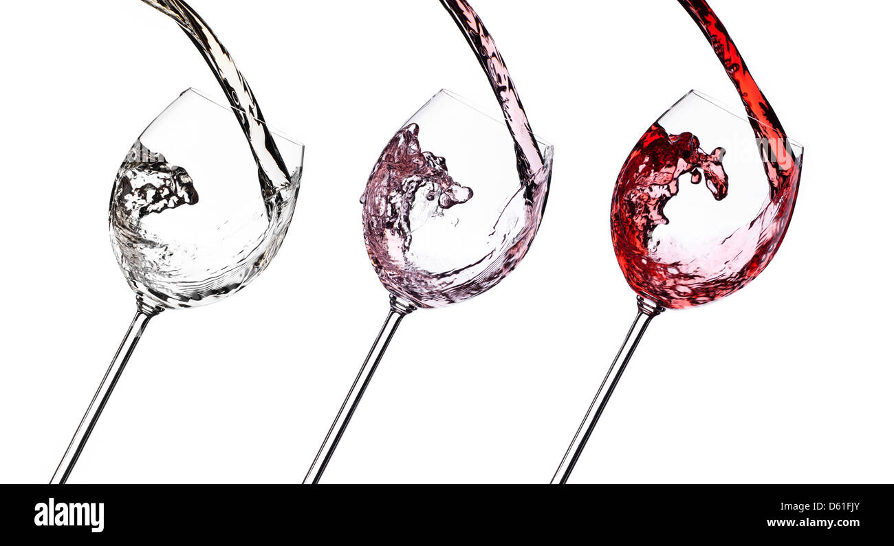 Wine splash isolated on white background Stock Photo - Alamy