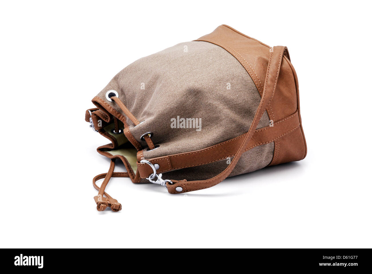 Green Lady Sling Bag Lying On White Background Stock Photo - Alamy
