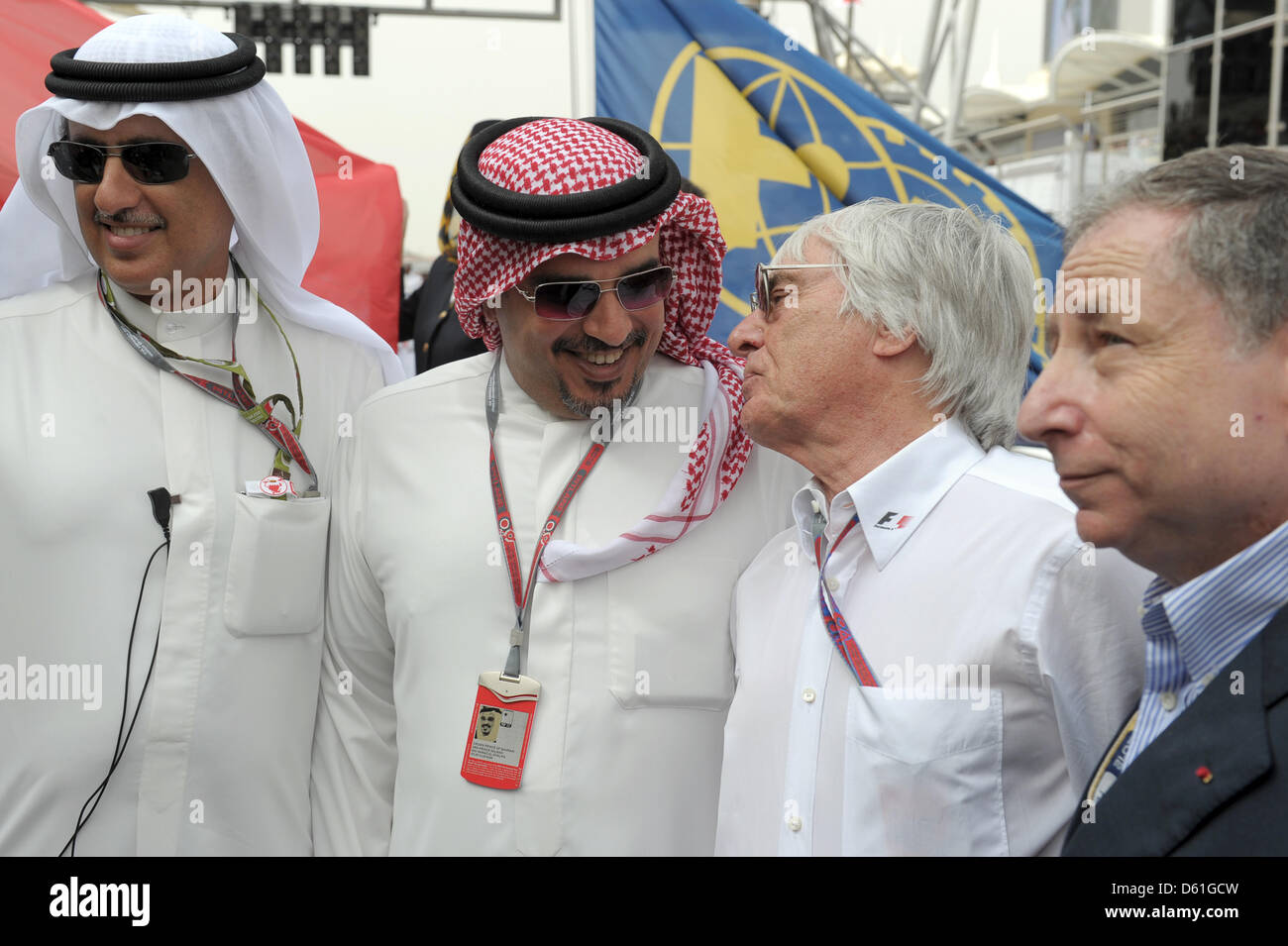 Zayed Al Zayani (L - R), Chairman of the BIC, Crown Prince Shaikh ...