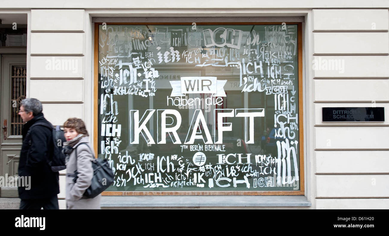 The motto of the 7th Berlin Biennale, 'We have the power', is on ...