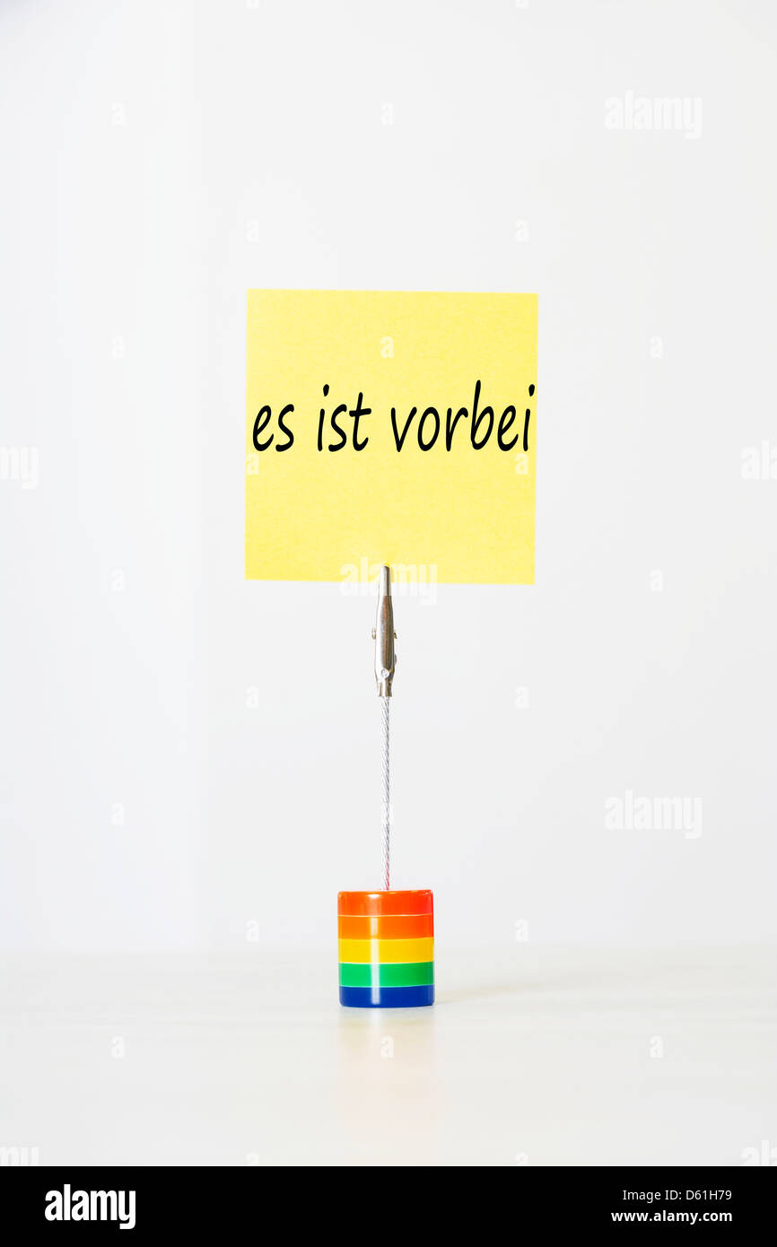 Es ist vorbei hi-res stock photography and images - Alamy